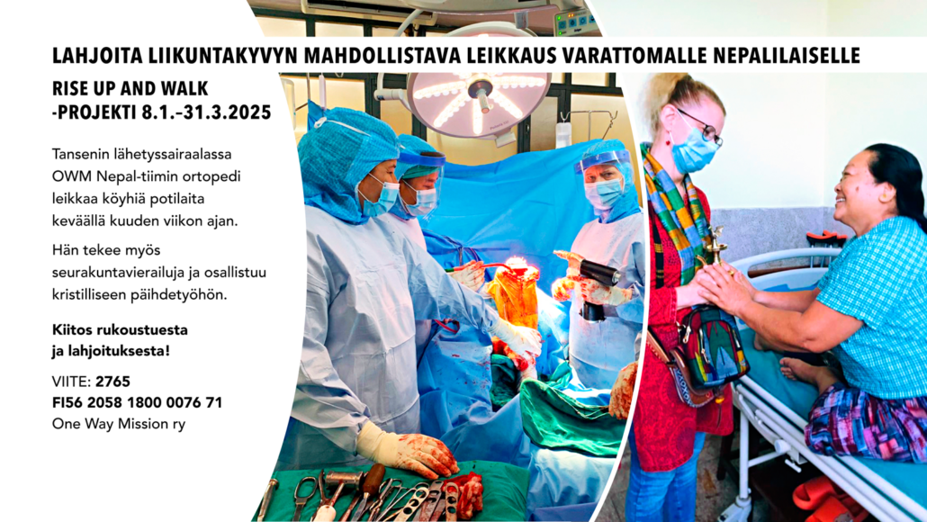 One Way Mission | Suomalainen lähetysjärjestö